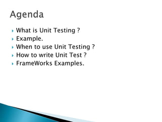 RIA 05 - Unit Testing by Ajinkya Prabhune | PPT