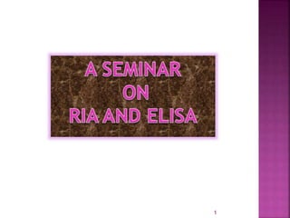 Ria and elisa final ppt | PPTX