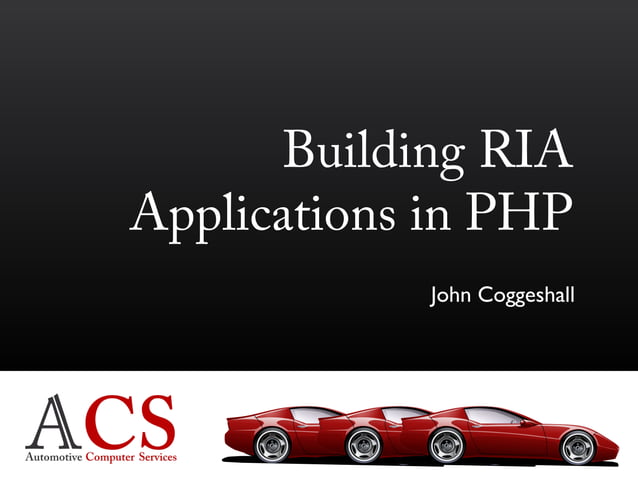 Ria Applications And PHP | PPT