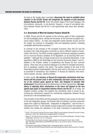Renewing Mechanisms for Russia-EU Cooperation | PDF