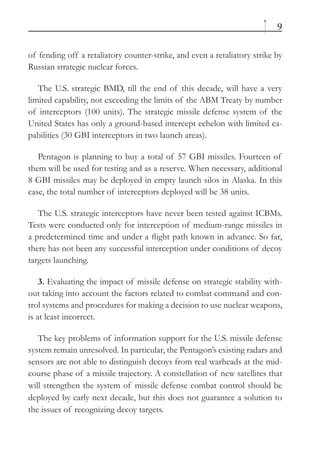 Ten years without ABM Treaty. The issue of missile defense in Russia-US ...