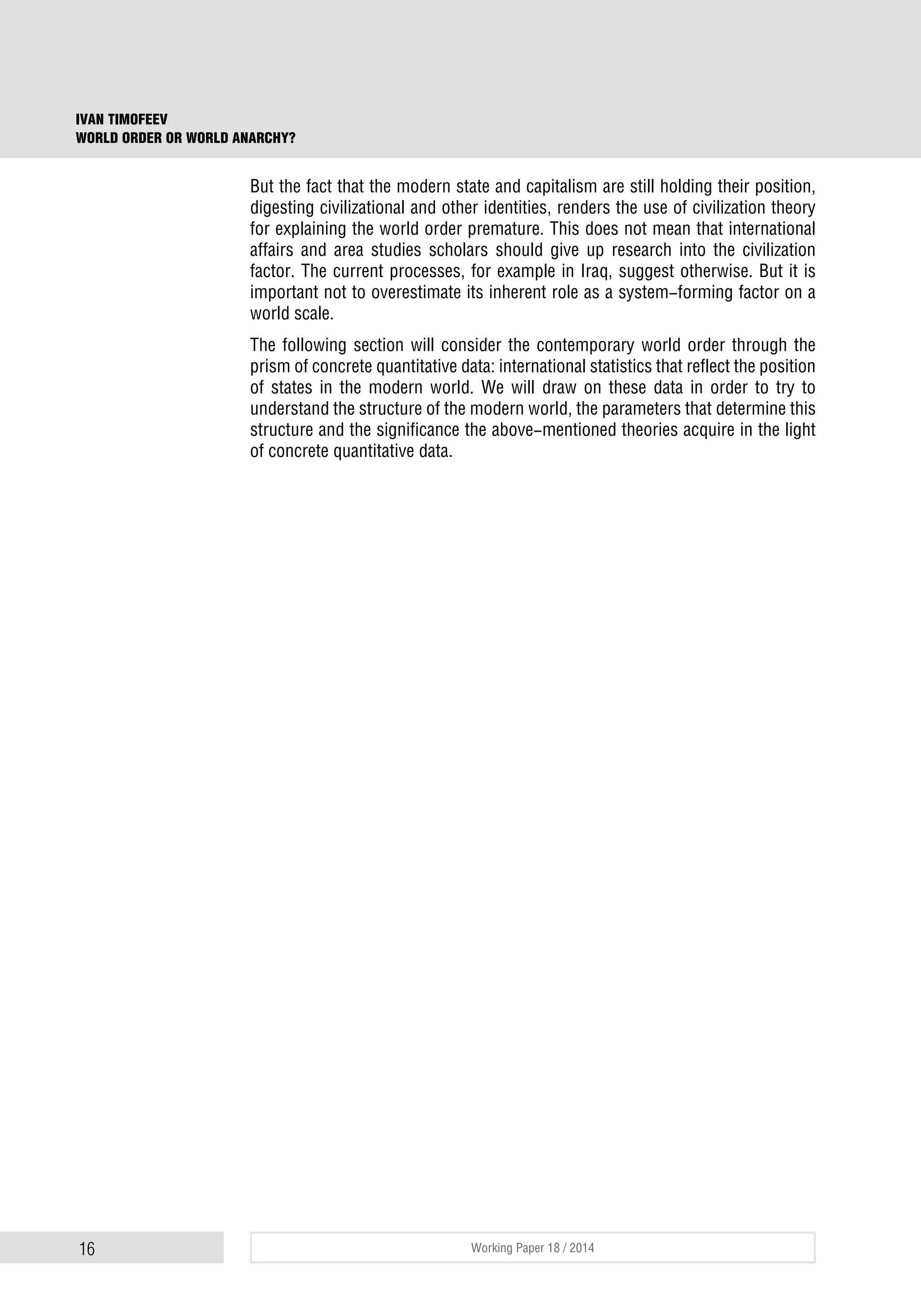 World Order Or World Anarchy? A Look at the Modern System of ...