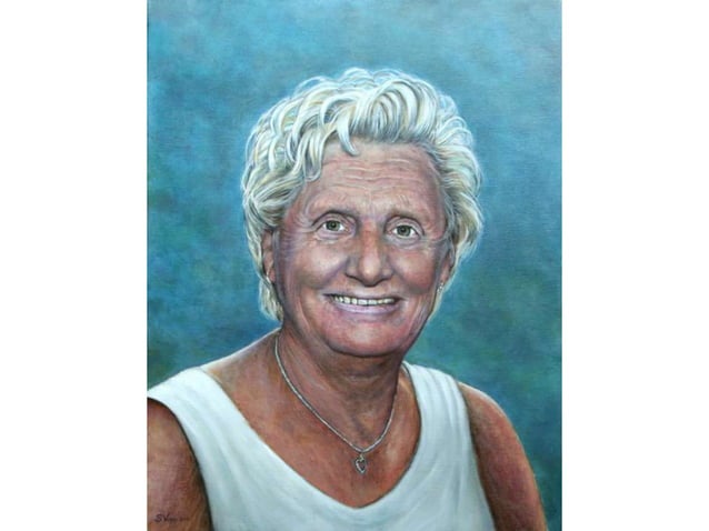Portret in opdracht. 50/70 olieverf op linnen Saskia Vugts ...