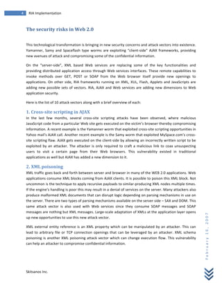 RIA Data and Security, 2007 | PDF | Web Development | Internet