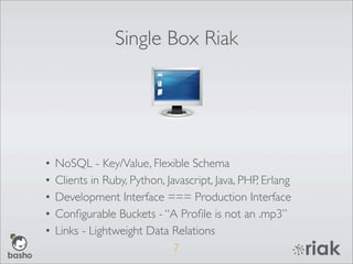 Riak from Small to Large | PPT