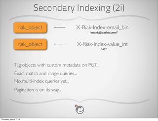 Riak intro with azure | PPT