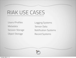 Riak intro with azure | PPT
