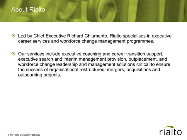 Rialtopracticeoverview 0909 | PPT