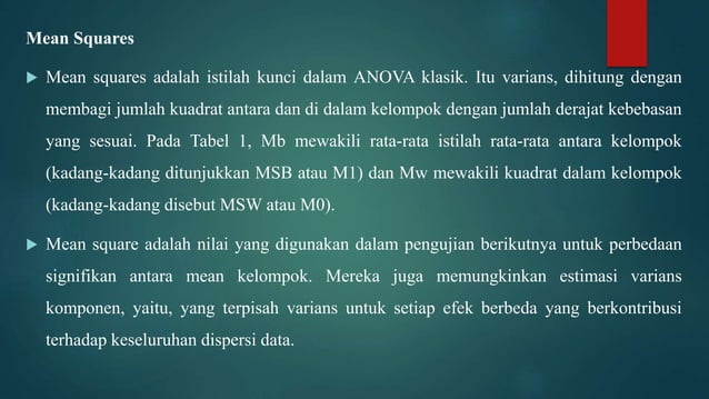 Riana putri 17707251020 (review buku - analisis varians) | PPTX