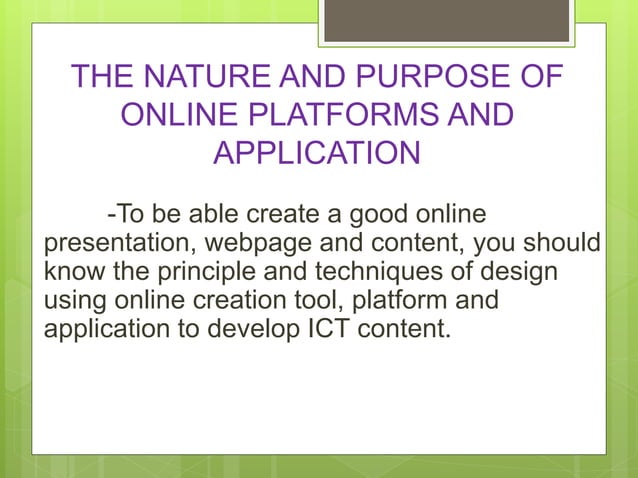 ONLINE PLATFORMS FOR ICT CONTENT DEVELOPMENT | PPTX | Social Networking ...