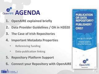 OpenAIRE and the Case of Irish Repositories | PPT