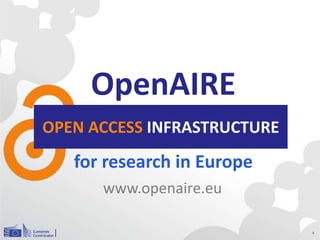 OpenAIRE and the Case of Irish Repositories | PPT