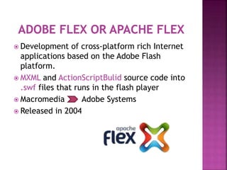RICH INTERNET APPLICATIONS - RIA Tools | PPT