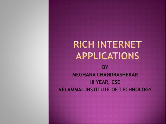 RIA - Rich Internet Applications | PPTX