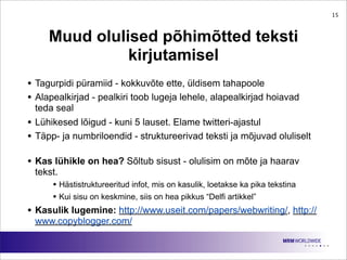 Ria Presentatsioon Hendrek Kraavi | PDF