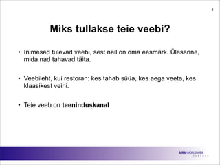 Ria Presentatsioon Hendrek Kraavi | PDF