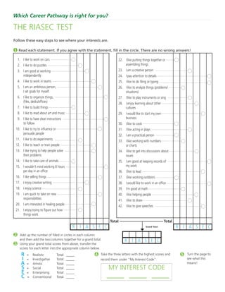 Riasec | PDF