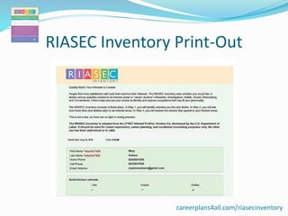 RIASEC Inventory - Career Test Best Buy! | PPT