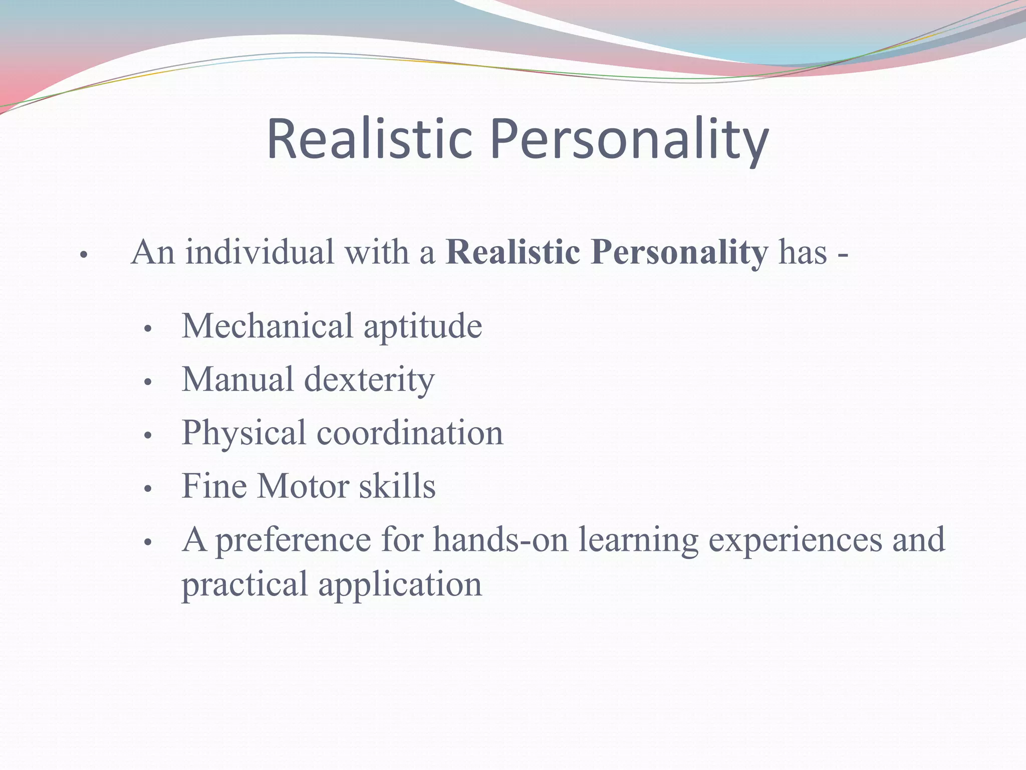 RIASEC Personalities | PDF