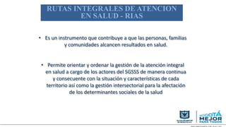 Ruta Integral Atención Salud MATERNO PERINATAL | PDF