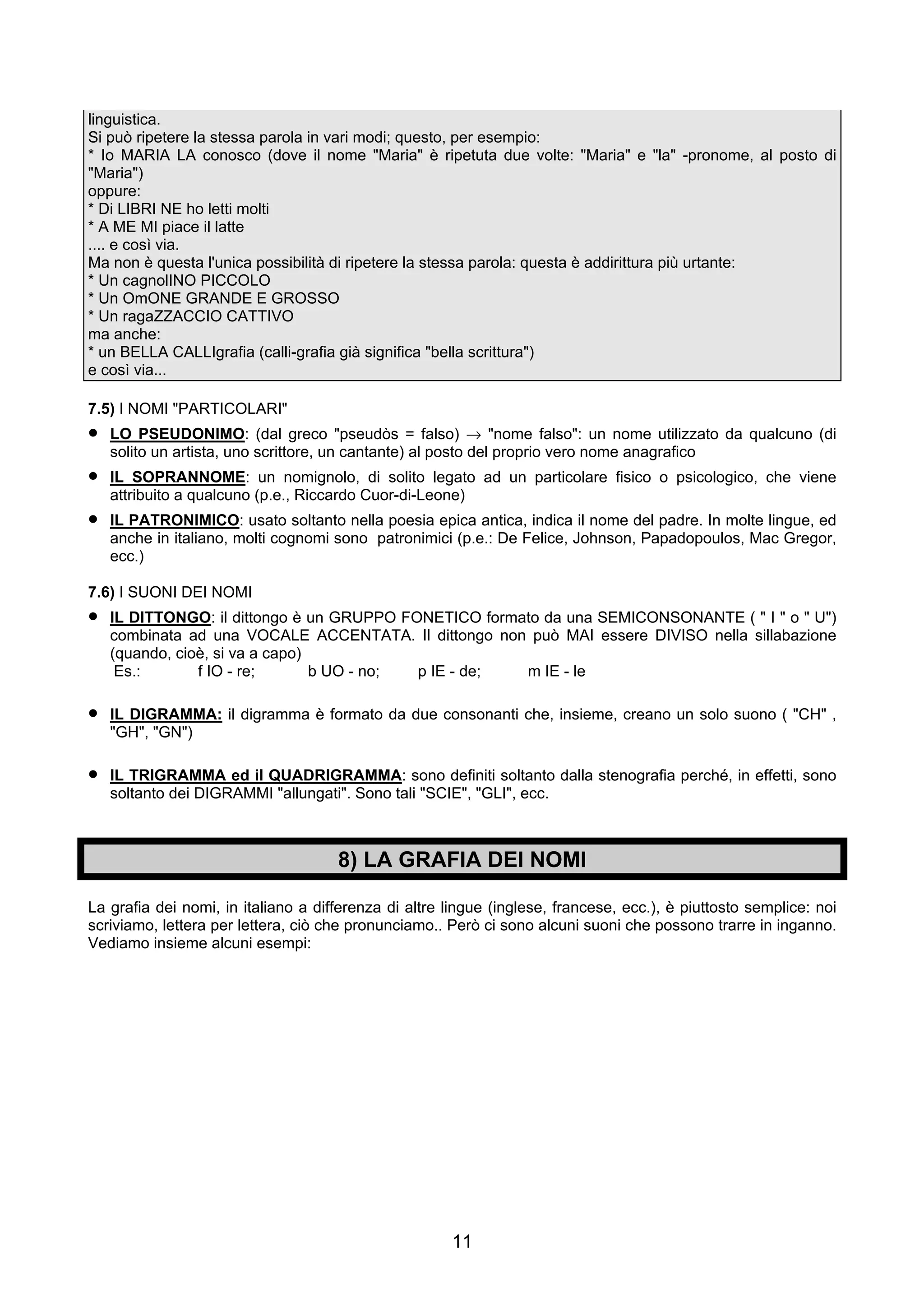 Riassunto di grammatica_italiana | PDF