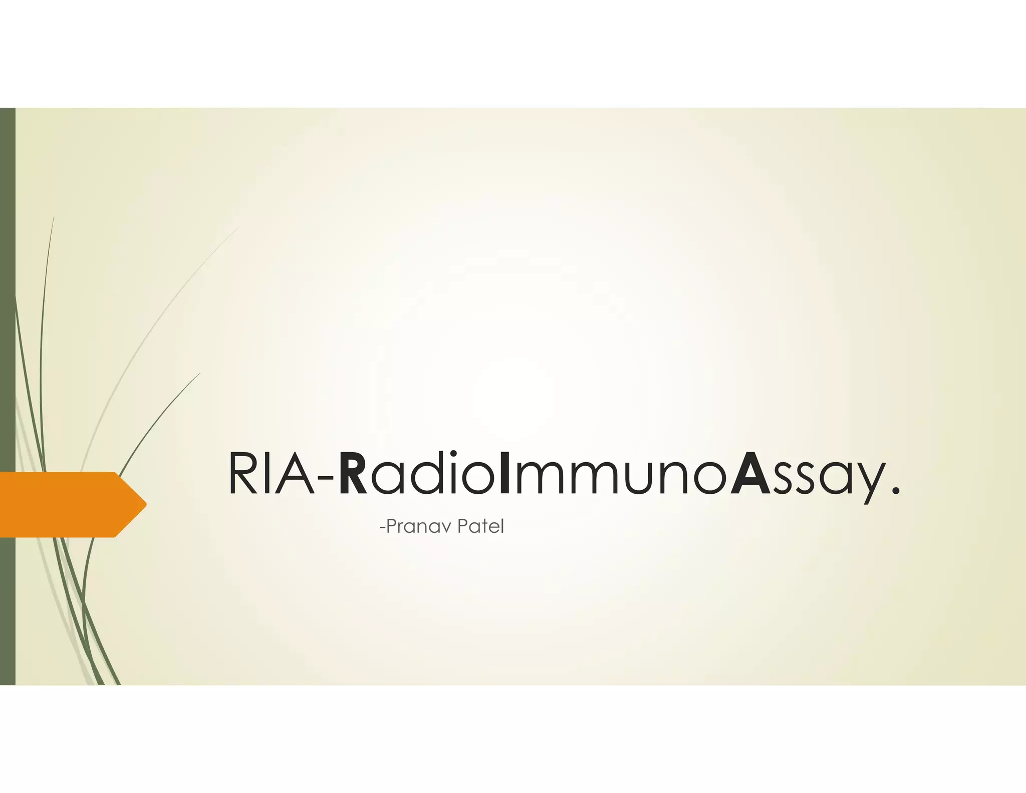 RIA test | PPT