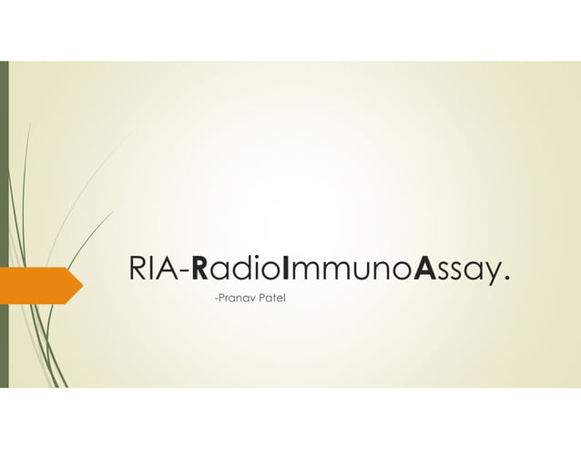 RIA test | PPT