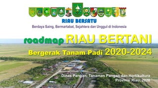 Roadmap RIAU BERTANI Bergerak Tanam Padi 2020-2024 | PDF