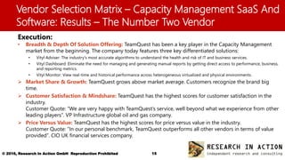 Vendor Selection Matrix - Capacity Management - Top 15 Vendors in 2016 ...