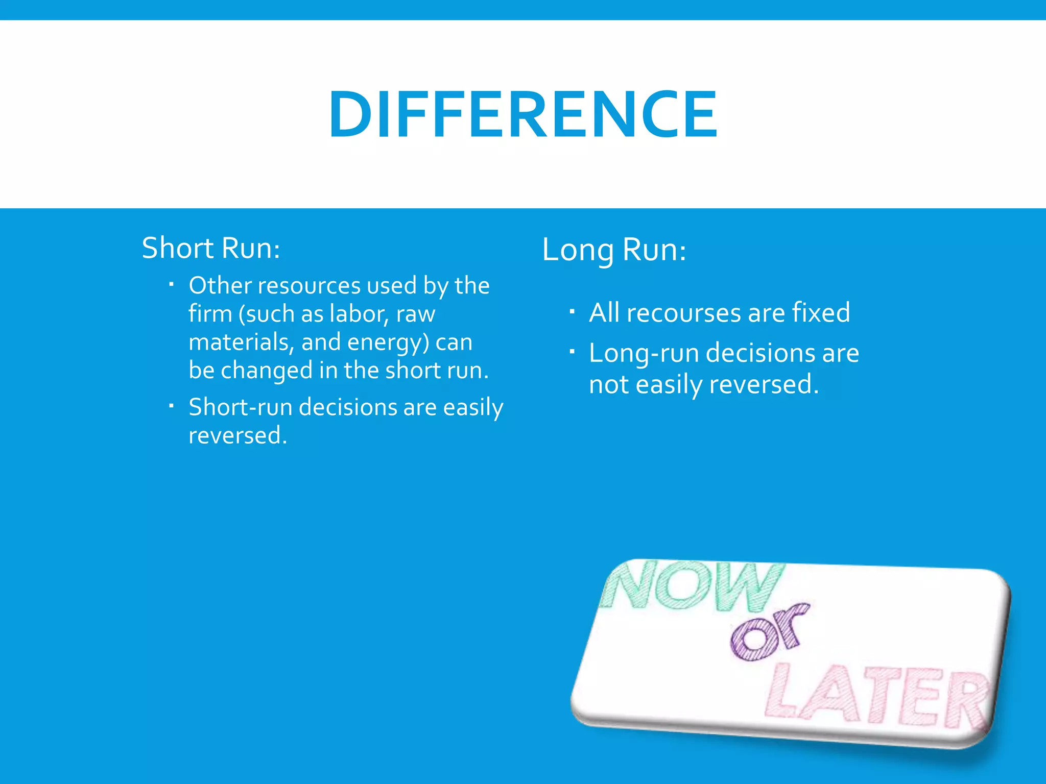 Difference between short run and long run | PPTX