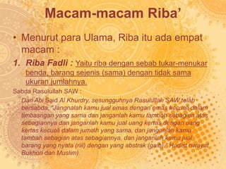 Riba’ | PPTX