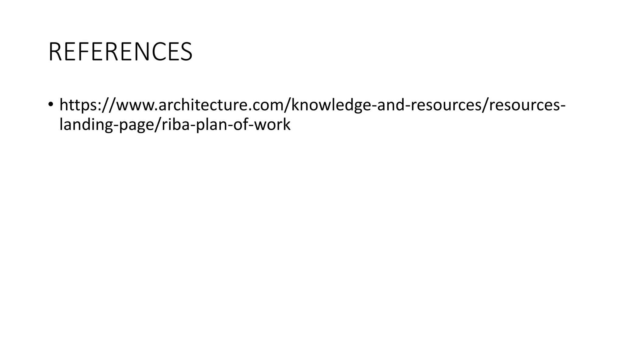 RIBA - PLAN OF WORK | PDF