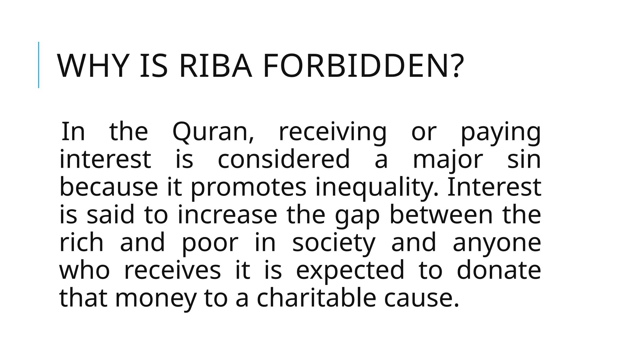 Riba.pptx Islamic Finance Topic of Accounts Dept | PPTX