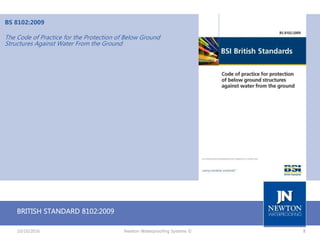 Structural Waterproofing Design Strategies to BS 8102:2009 | PPT