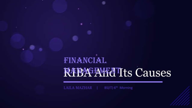 Riba and its causes | PPTX | Islam | Religion & Spirituality