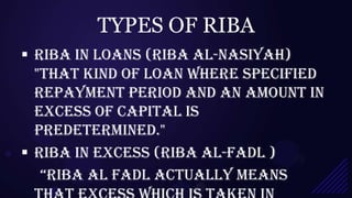 Riba and its causes | PPTX | Islam | Religion & Spirituality