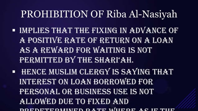 Riba and its causes | PPTX | Islam | Religion & Spirituality