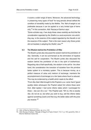 Riba and its prohibition | PDF