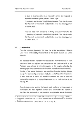Riba and its prohibition | PDF