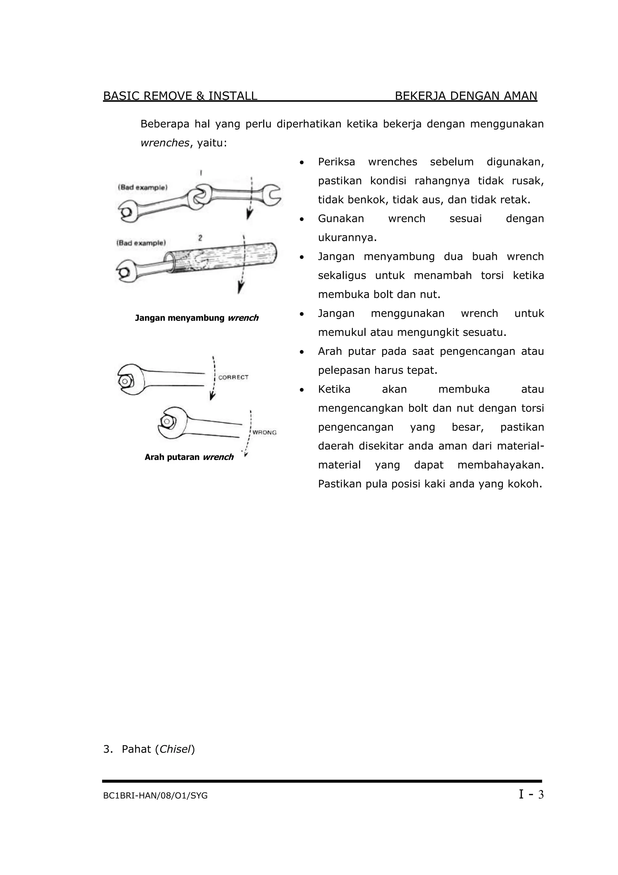 basic remove & install ( working safely) | DOC