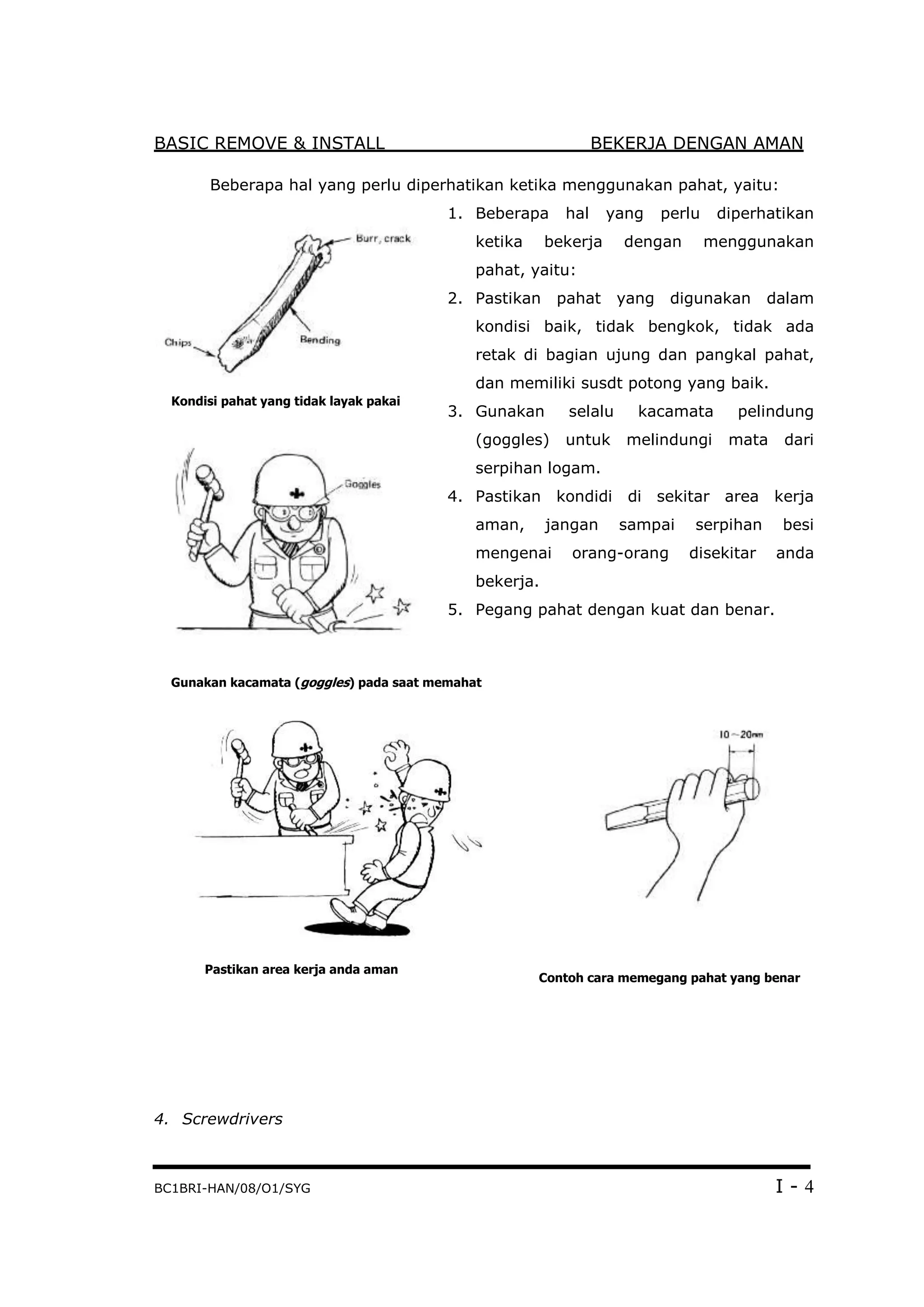 basic remove & install ( working safely) | DOC