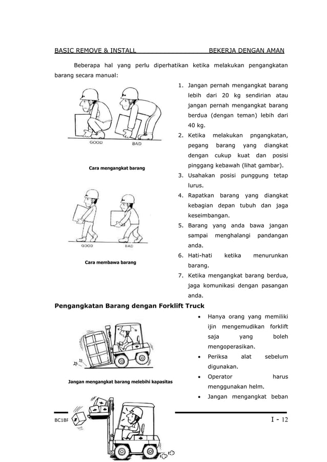 basic remove & install ( working safely) | DOC