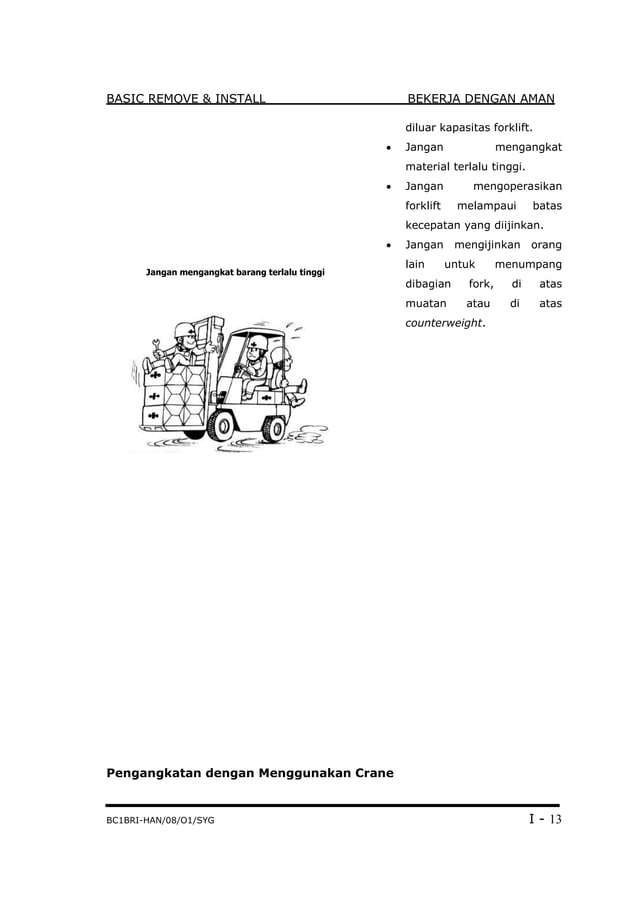 basic remove & install ( working safely) | DOC