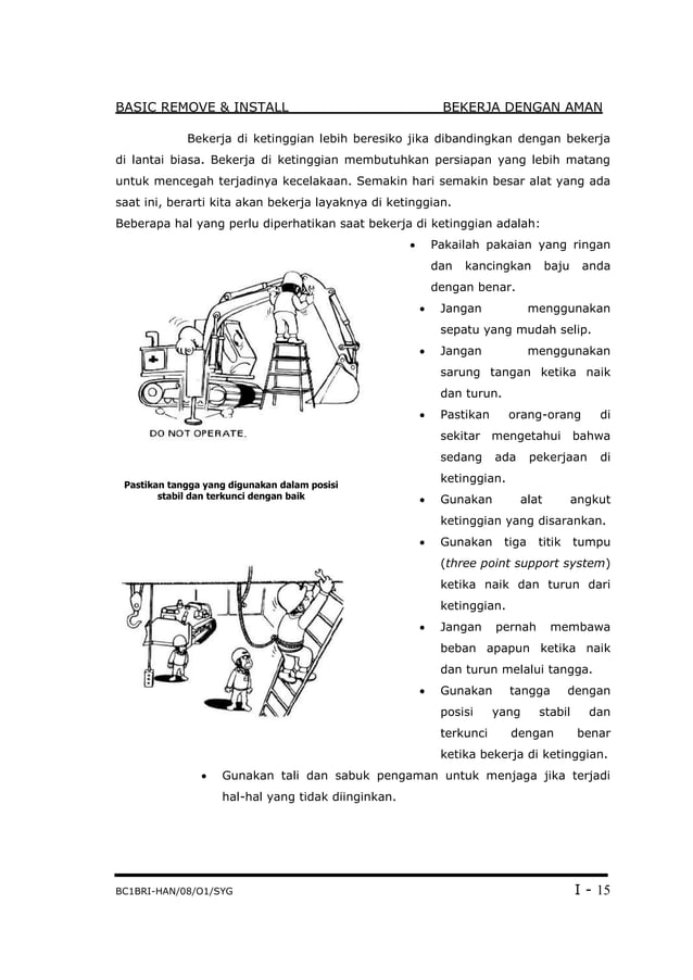 basic remove & install ( working safely) | DOC