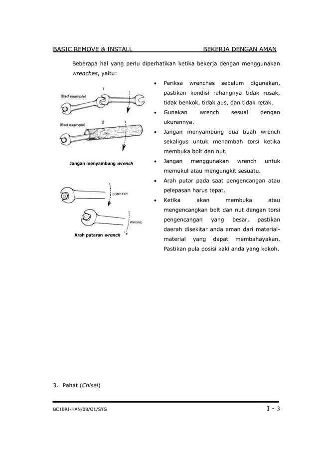 basic remove & install ( working safely) | DOC
