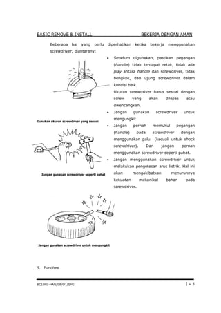 basic remove & install ( working safely) | DOC