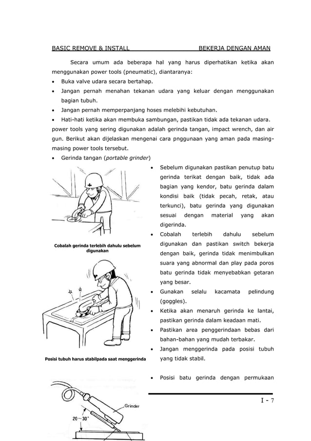 basic remove & install ( working safely) | DOC