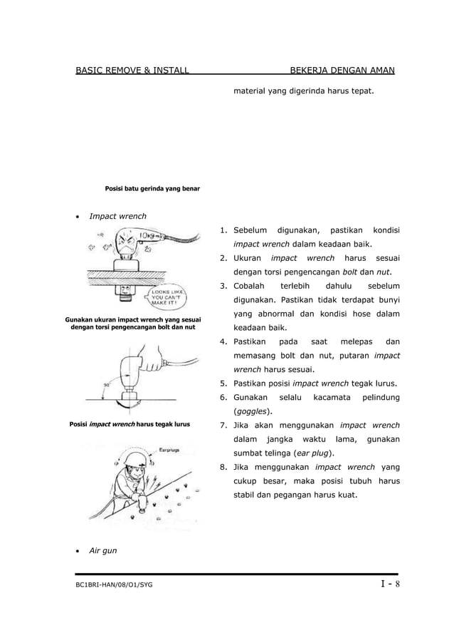 basic remove & install ( working safely) | DOC