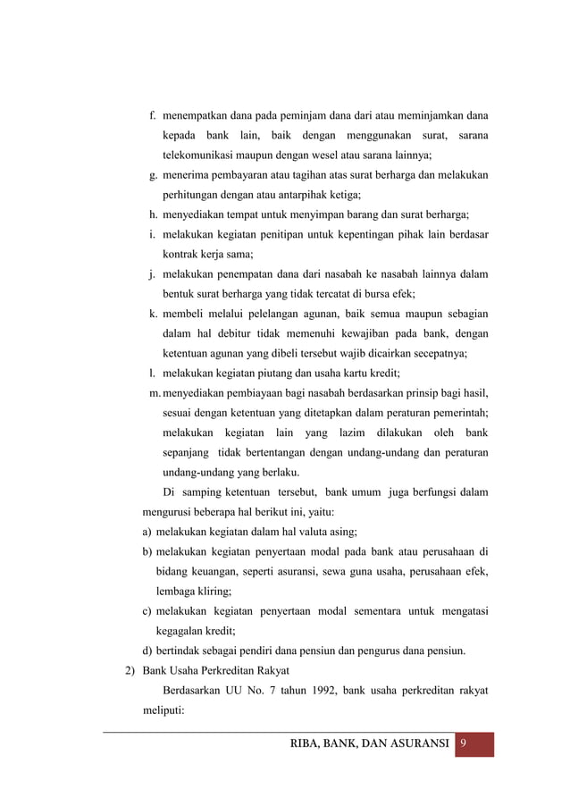 Riba bank dan asuransi | PDF