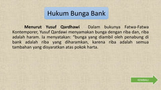 Riba dan bunga bank | PPTX